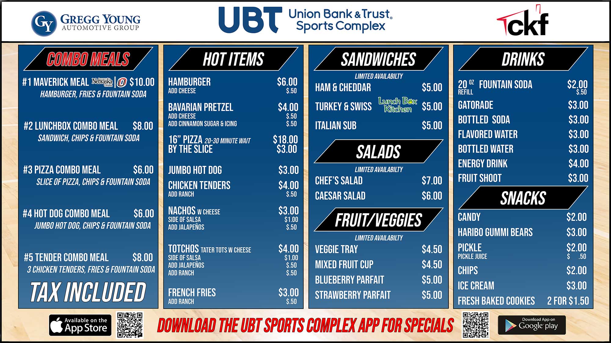 ckf Sports Food Court - UBT Sports Complex